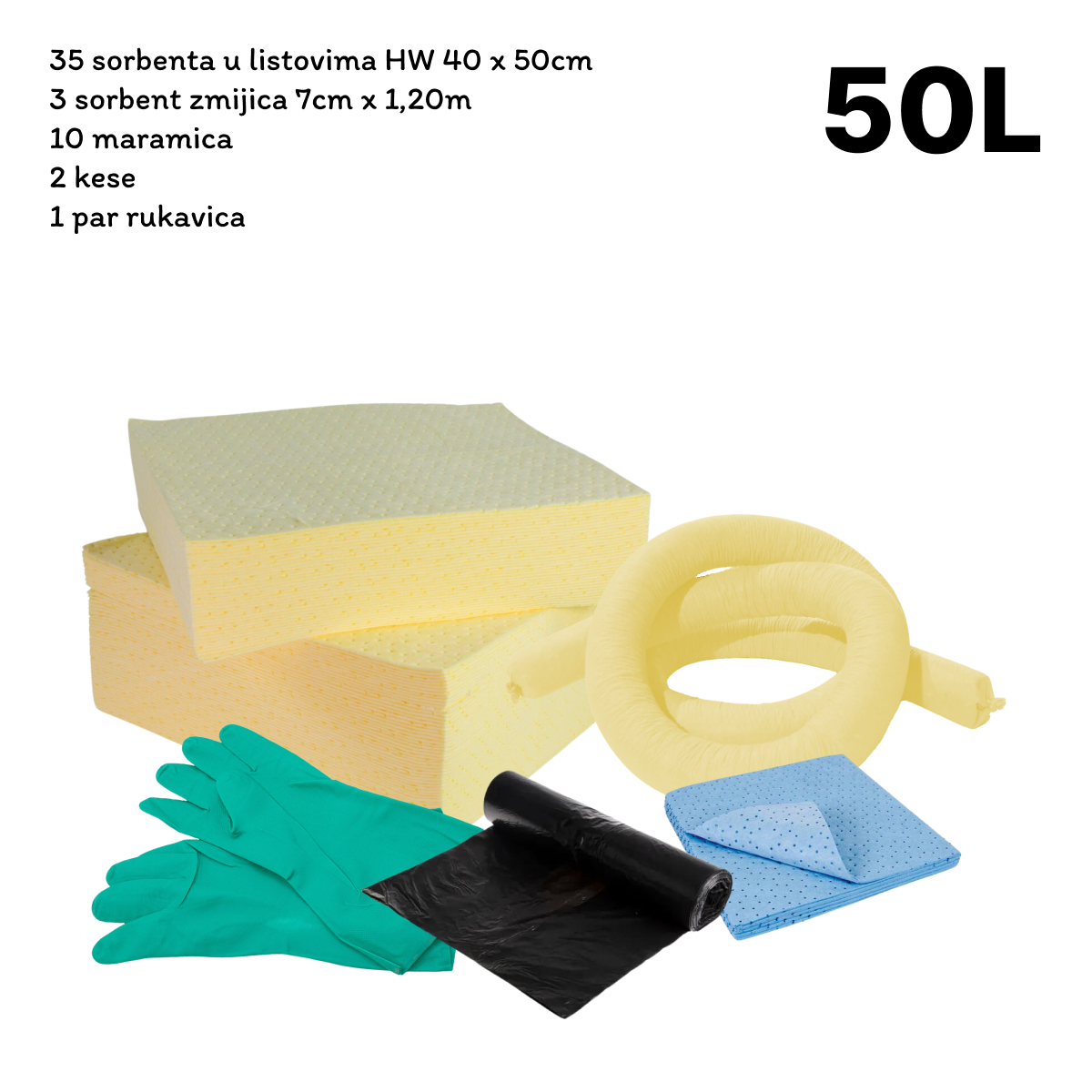 KCB1 - B komplet upijača za hemikalije u PVC torbi 50L - Schoeller ...