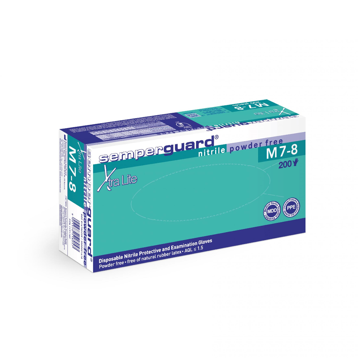 Jednokratne nitrline rukavice XTRA LITE plave - Semperit - PAK 1/200 ...