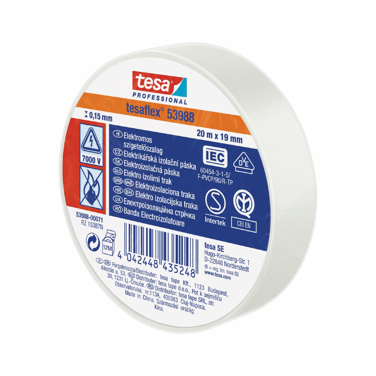 IZOLIR TRAKA 53988 19mm 20m - Tesa | Trezor Volga