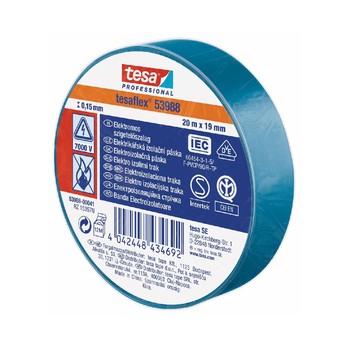 IZOLIR TRAKA 53988 19mm 20m - Tesa | Trezor Volga